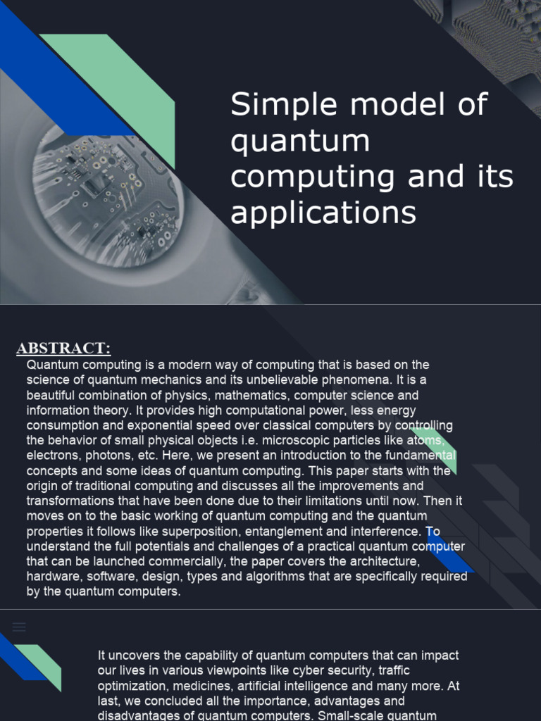 Prototyping Presentation (1) | PDF | Quantum Computing | Quantum Mechanics
