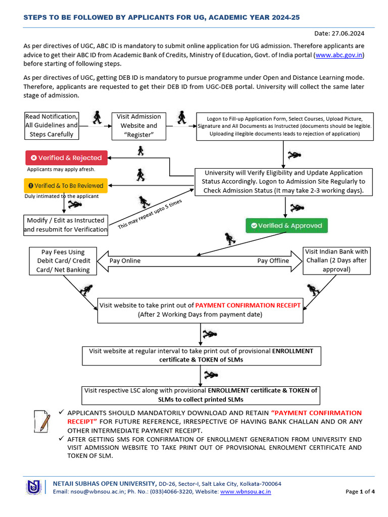 20240627 STEPS for BDP Admission 2024 | Download Free PDF | Cheque ...