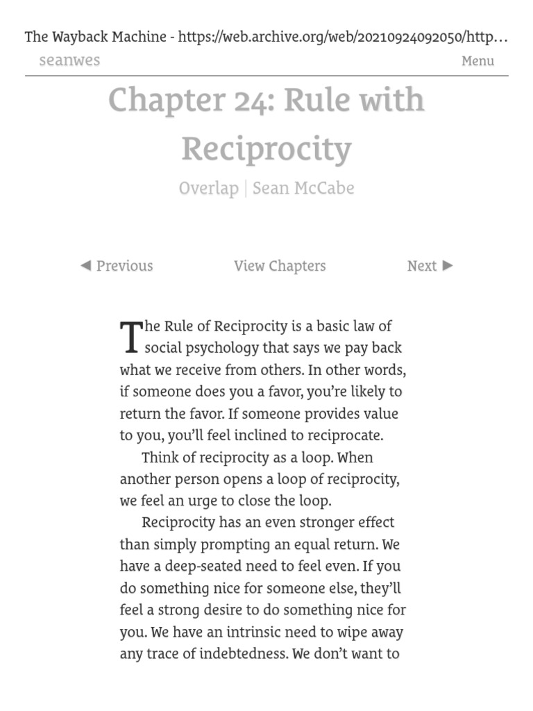 Seanwes - Reciprocity | PDF | Advertising | Credit