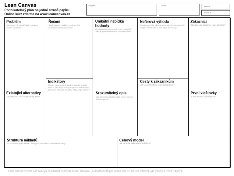 10 2020 Lean Canvas | PDF
