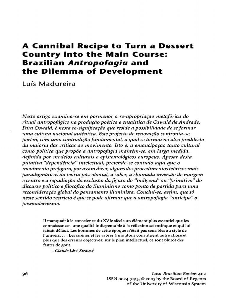 A Cannibal Recipe To Turn A Dessert Country Into The Main Course ...