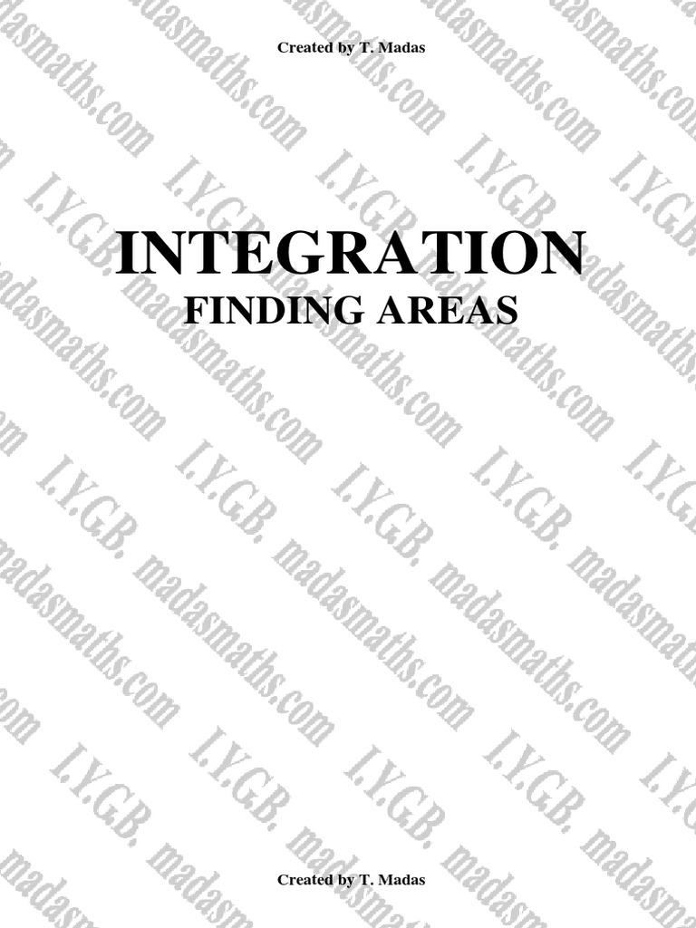 integration_areas_intro | PDF | Line (Geometry) | Quadratic Equation