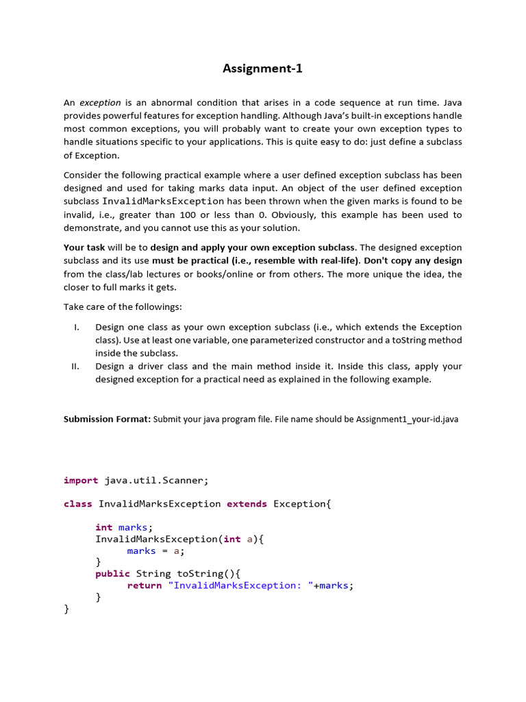 Assignment 1 Pdf Class Computer Programming Method Computer Programming