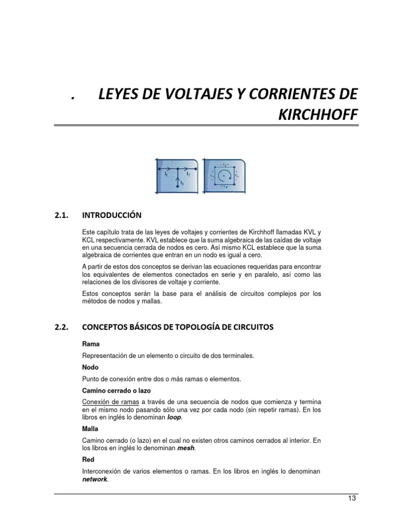 Leyes de Kirchhoffs - InMC | PDF | Resistencia Eléctrica y Conductancia | Red eléctrica