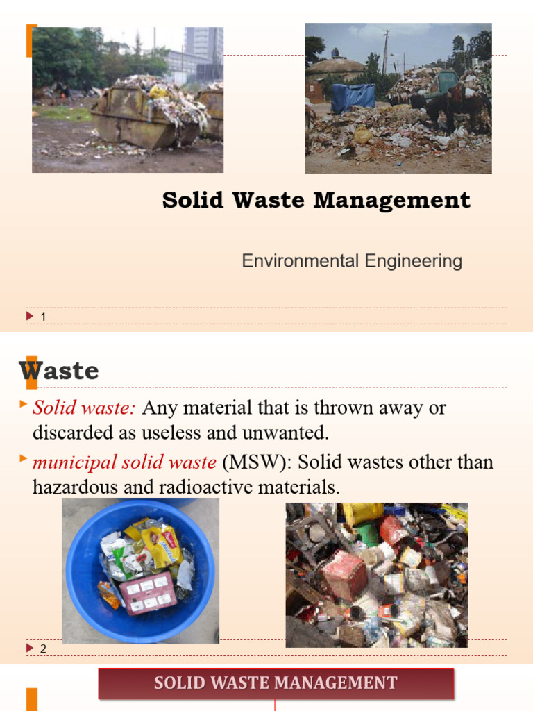 CH 5 Solid Waste Management | PDF | Waste | Municipal Solid Waste