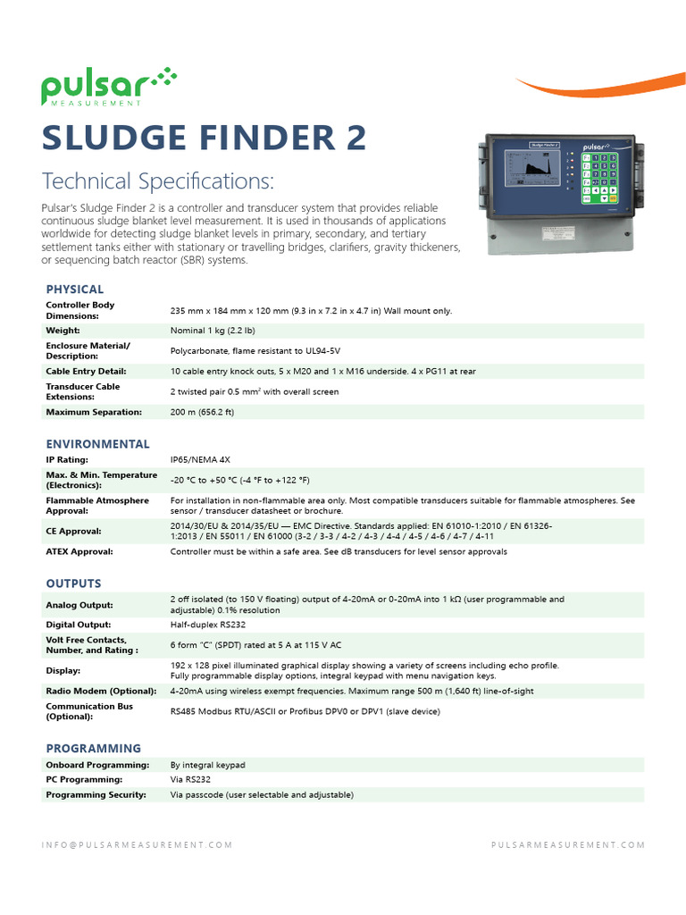 Sludge Finder 2 Datasheet | PDF | Personal Computers | Telecommunications