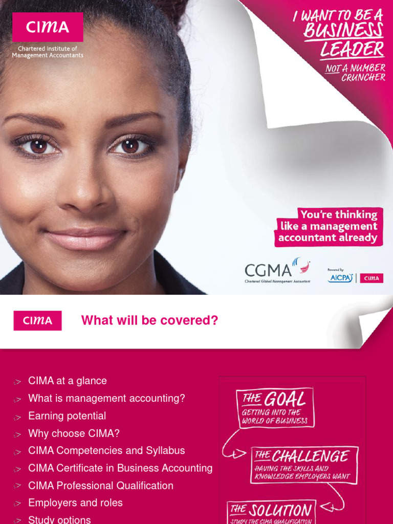 CIMA Presentation | PDF | Accounting | Management Accounting