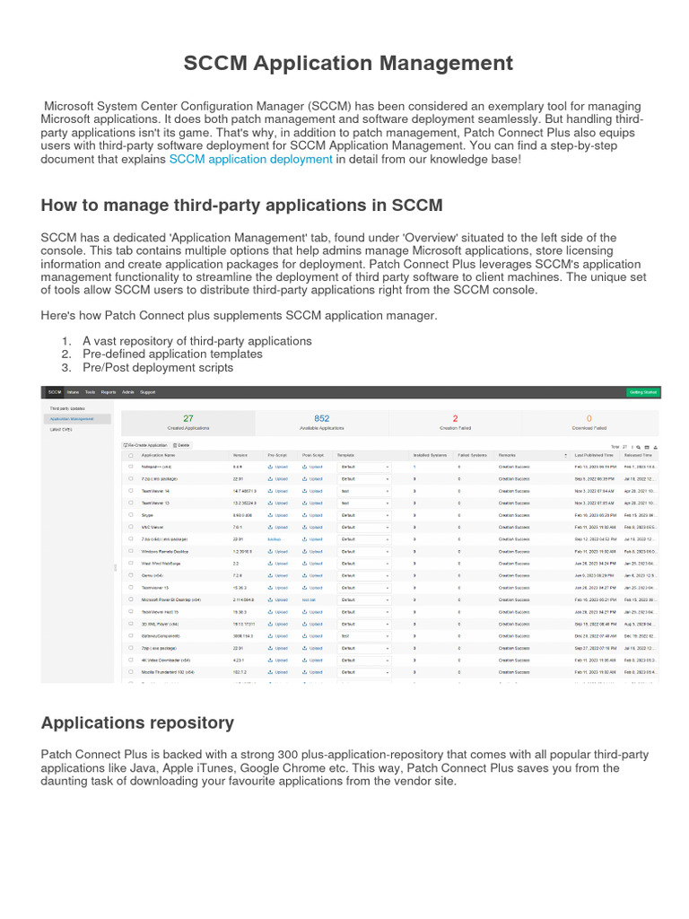 Application Management Using SCCM, Operating System Deployment Using SCCM, Endpoint Protection ...