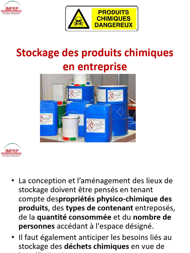 Guide de stockage des produits chimiques | PDF | Substances chimiques ...