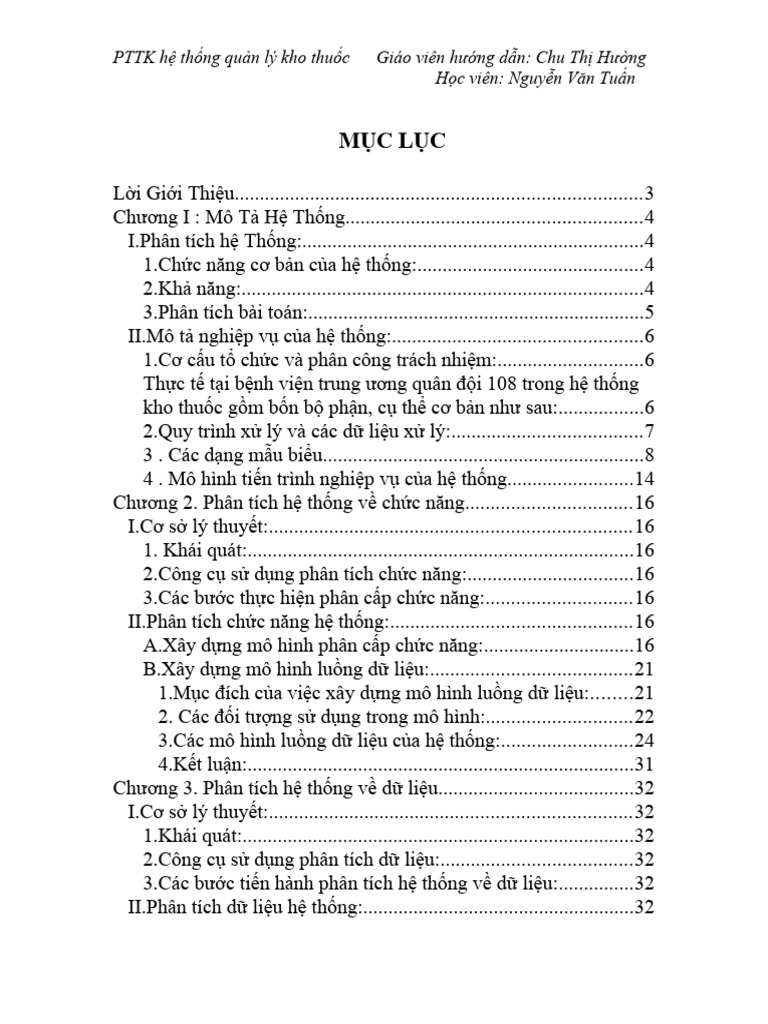 123doc Bao Cao Phan Tich Thiet Ke He Thong Quan Ly Kho Thuoc | PDF