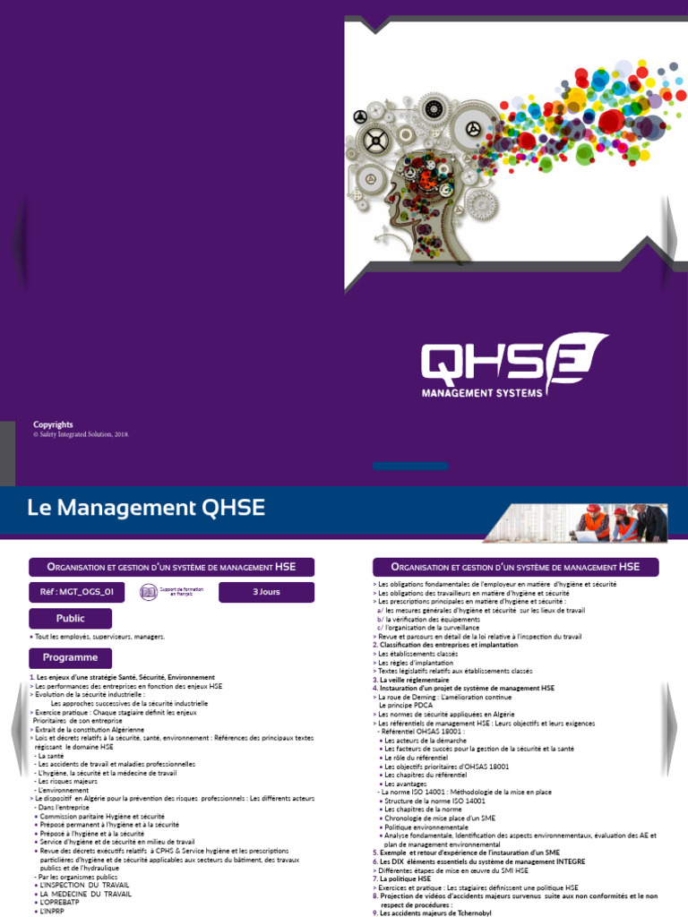 Le Management QHSE | PDF | Management de la qualité | Audit