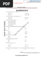 NUST NET Past Papers 2025 Pls | PDF | Multiplication | Mathematics
