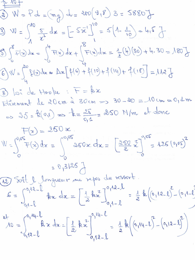 Solution Exo Travail | PDF