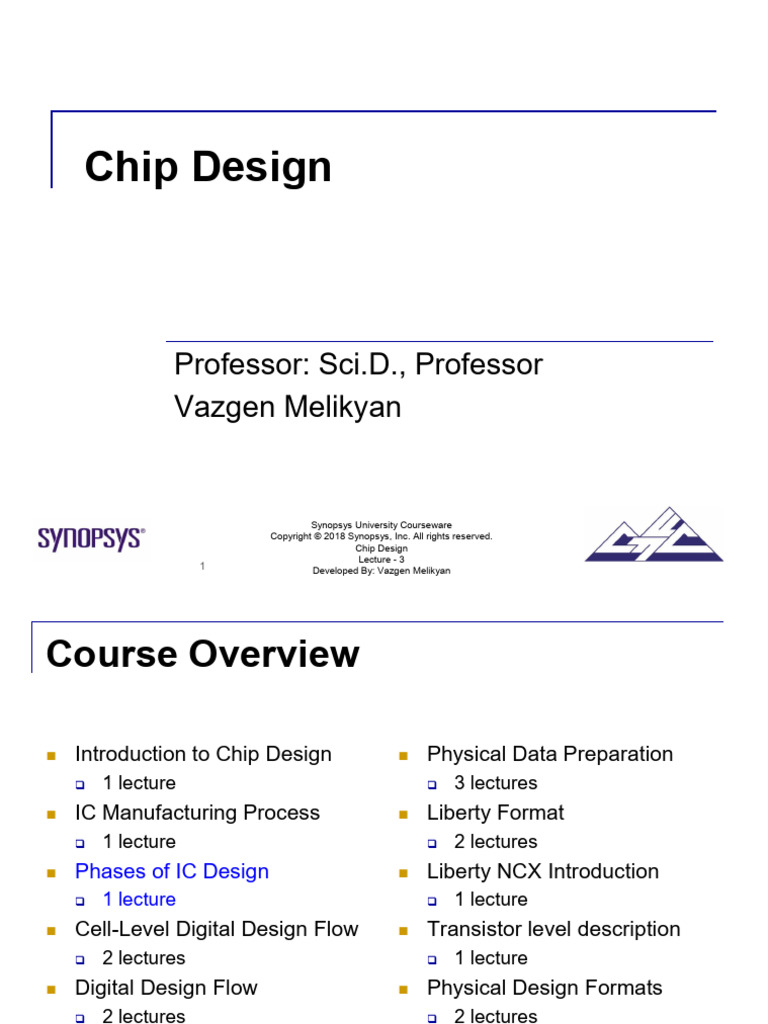 chip_design_lecture3 | Download Free PDF | Formal Verification | Logic Gate
