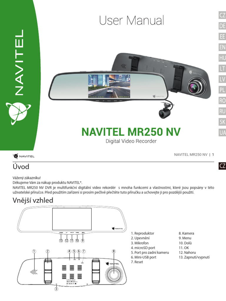 MR250-NV WebUserManual | PDF