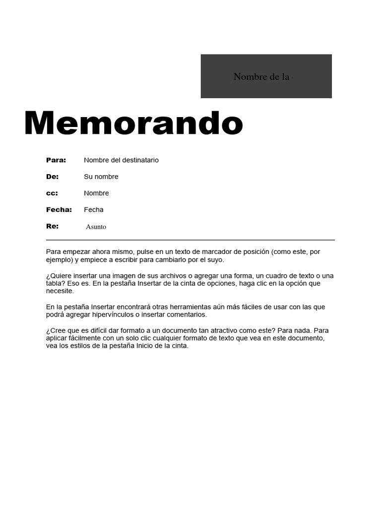 Memorando | PDF