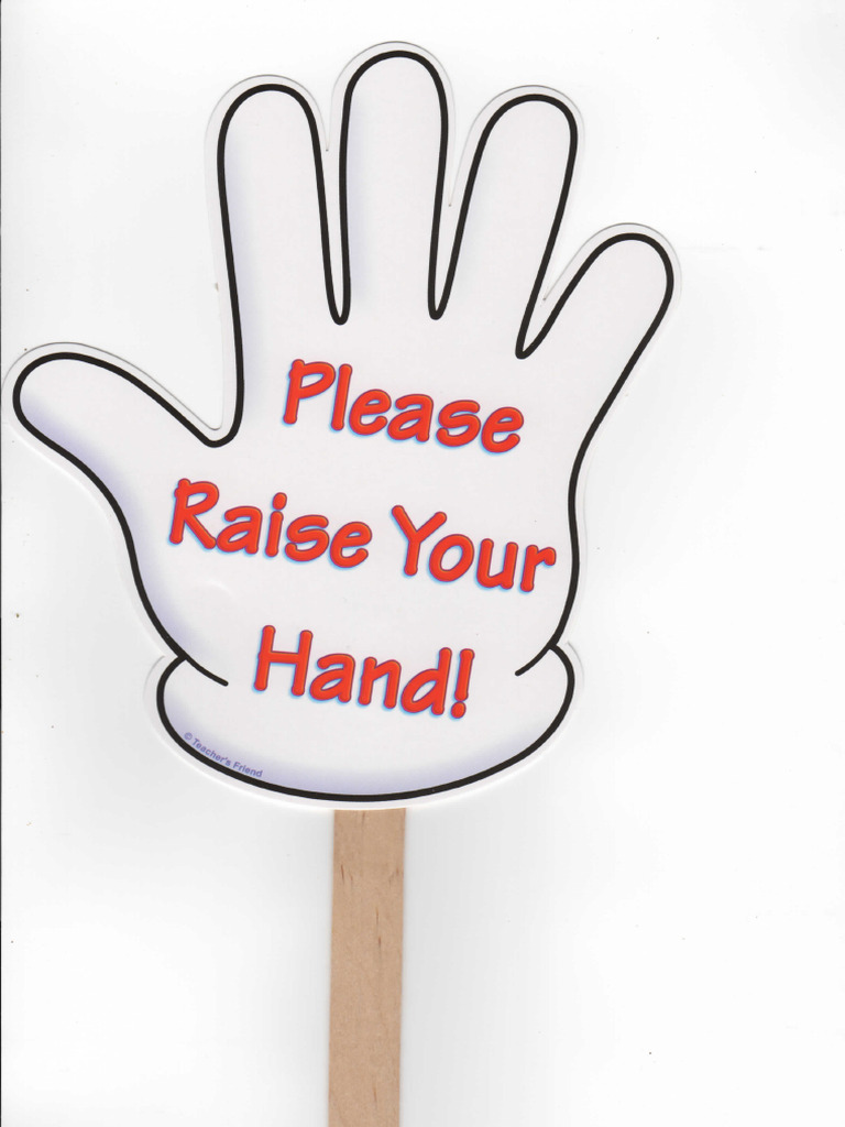 Please Raise Your Hand | PDF