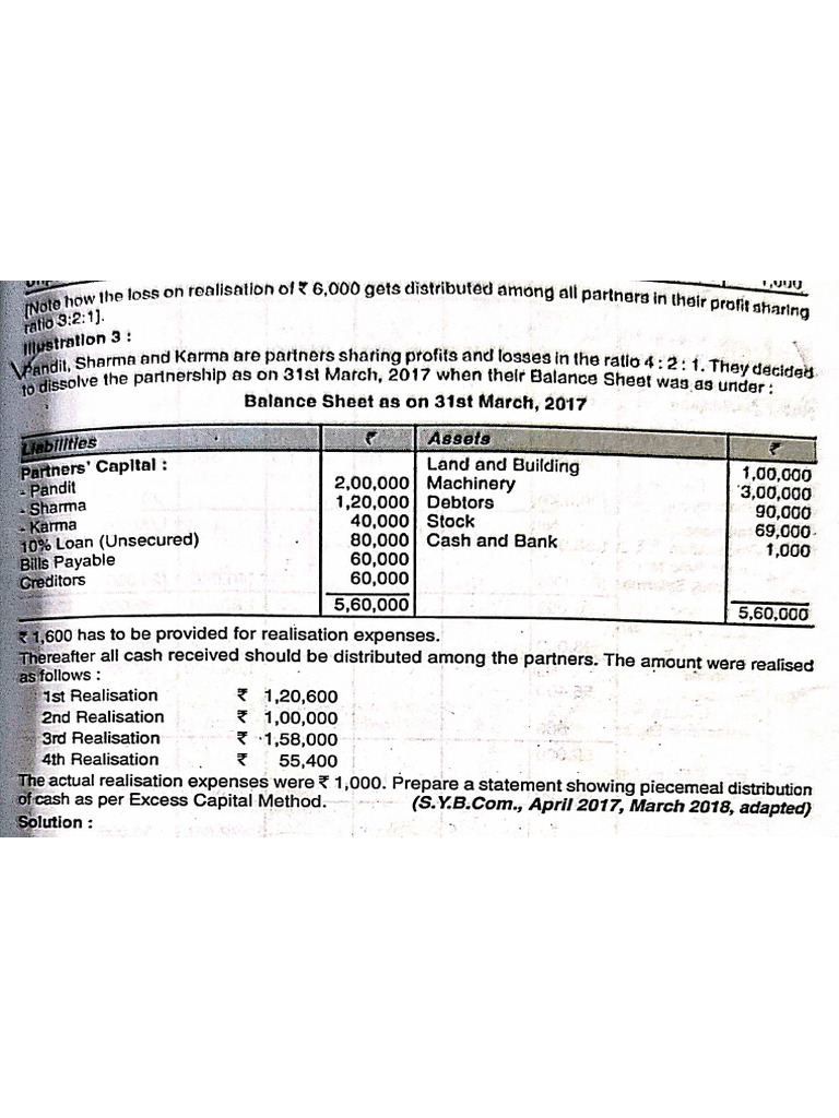 FA-III Piecemeal Distribution of Cash | PDF