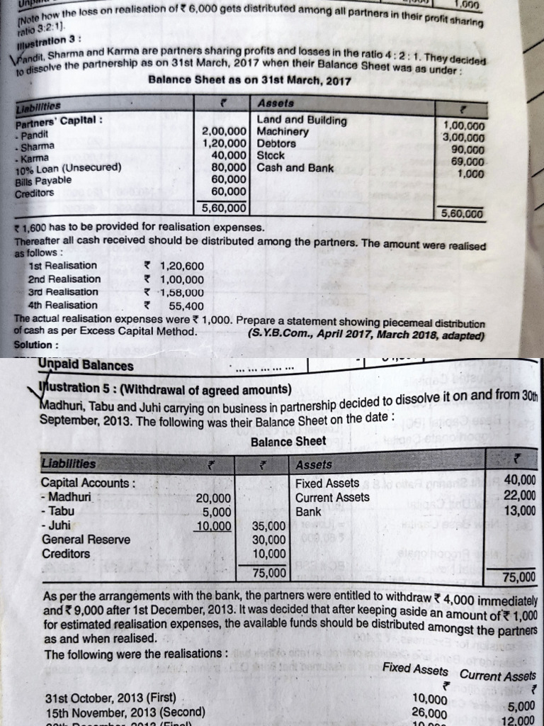Piecemeal Distribution of Cash | Download Free PDF | Balance Sheet ...