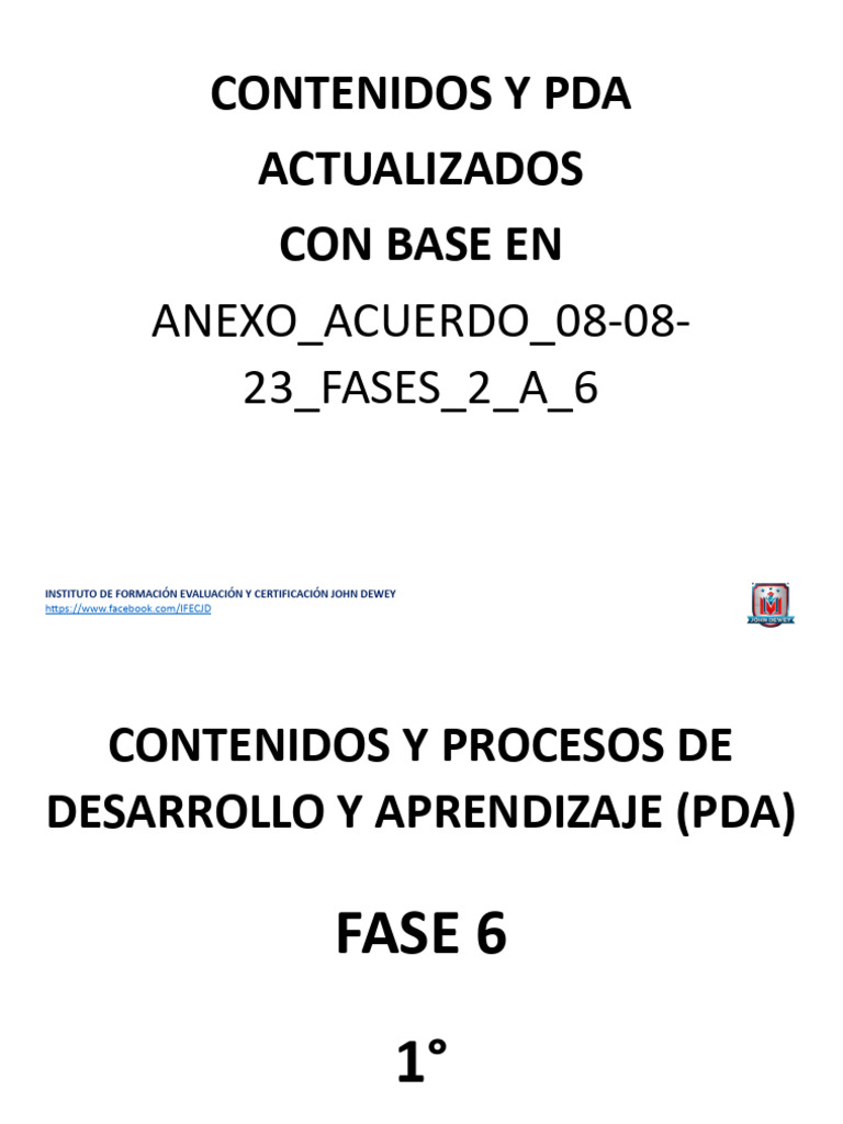 Fase 6 Primero CONTENIDOS Y PDA | PDF | Lingüística | Comunicación
