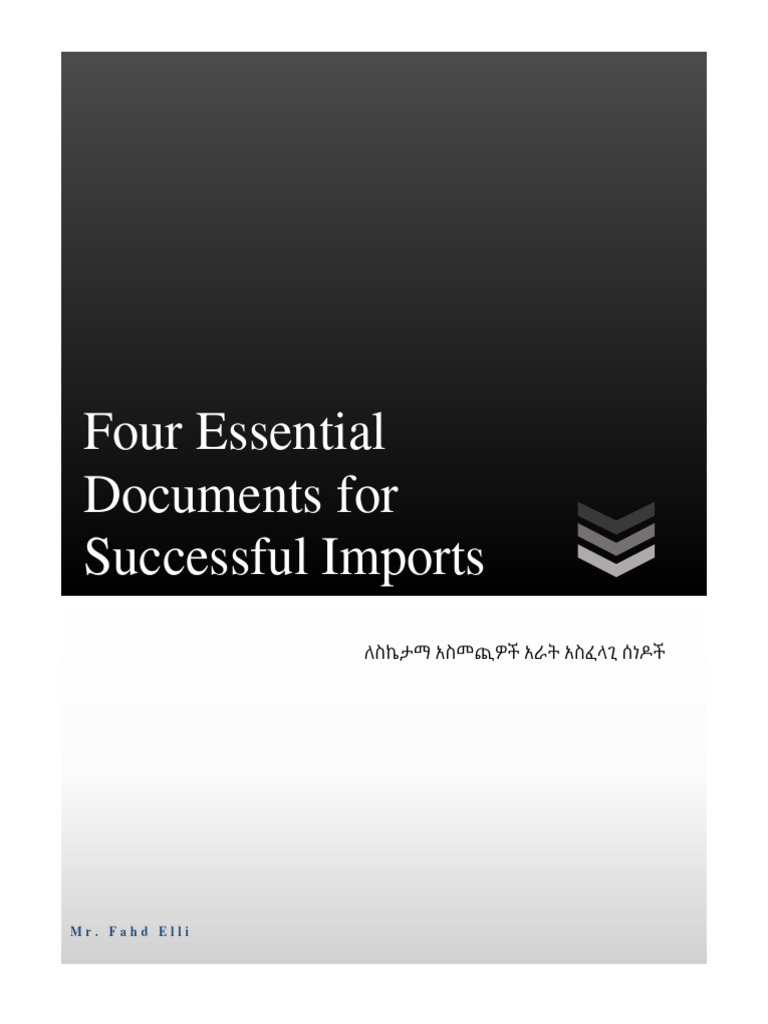 Essential Documents for Imports | PDF | Customs | Bill Of Lading