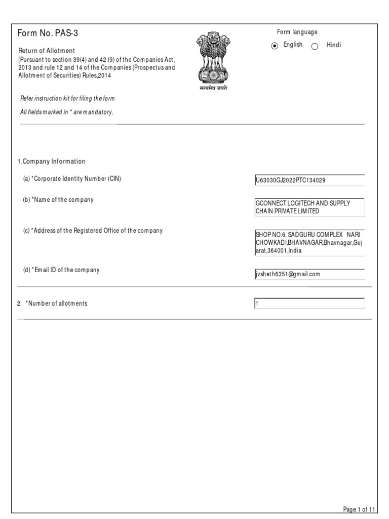 PAS-3 - Form PAS3 - 10 - 06 - 2023 | PDF | Valuation (Finance) | Real ...