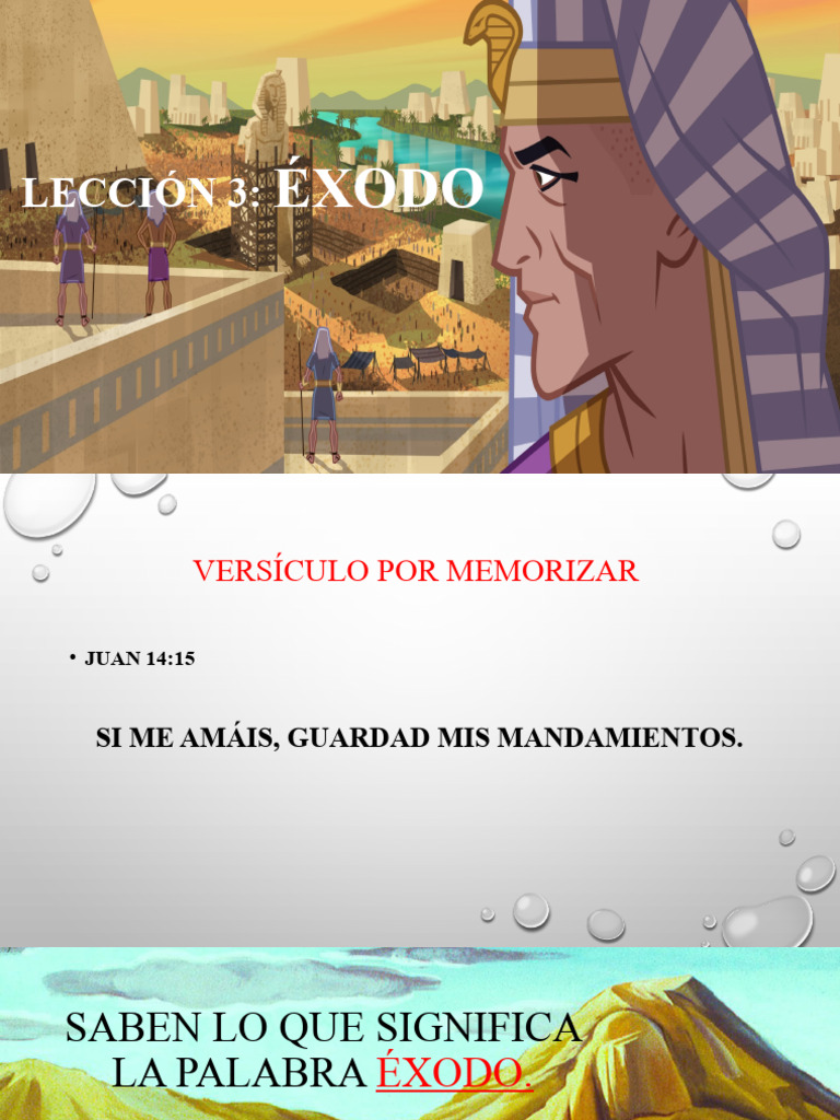 Lección 3 Exodo | PDF | Moisés | Libro del éxodo