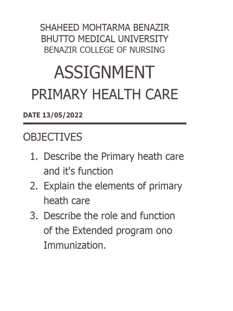 Basic Health Unit | PDF | Health Care | Vaccination