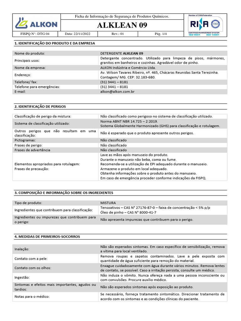 Fispq Alklean 09 | PDF