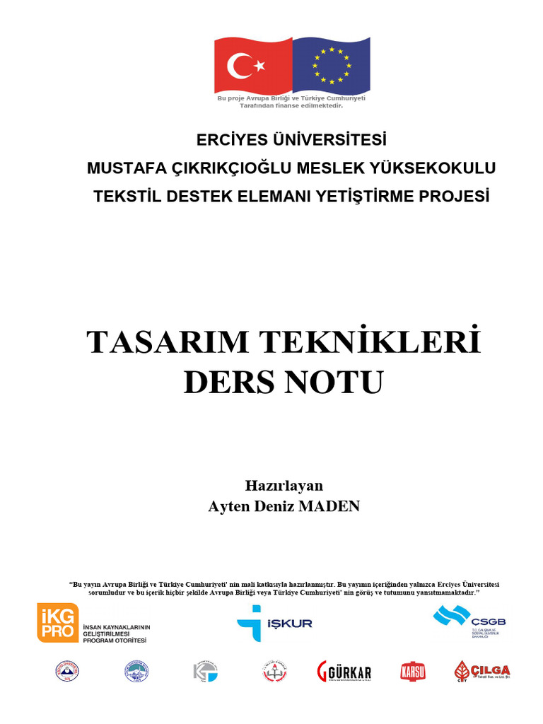 Tasarim Teknikleri Ders Notu | PDF