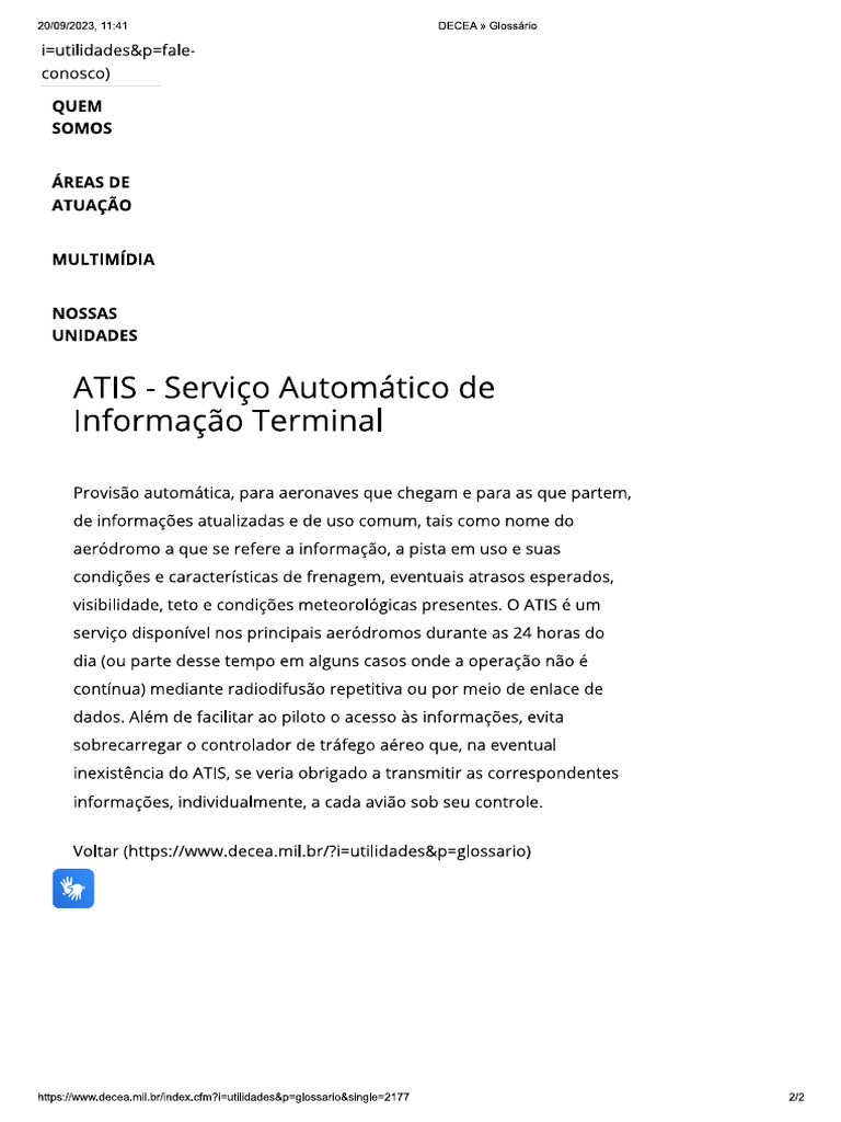 ATIS Definição | PDF
