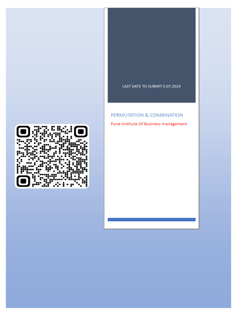 Permutation & Combination | PDF | Permutation | Linguistics Permutation & Combination | PDF | Permutation | Linguistics