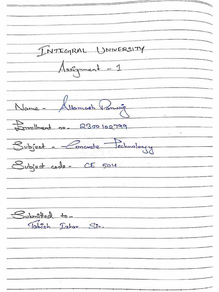 M.tech - Altamash Parwaiz - CE504 - Assignment 1 - 1 - 11zon | PDF