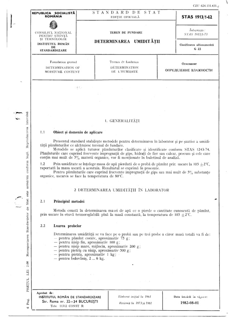 STAS 1913-1-82 - Copy | PDF