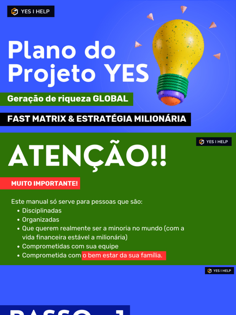 Fast Matrix - Estratégia Milionaria, Manual Do Sucesso! | PDF