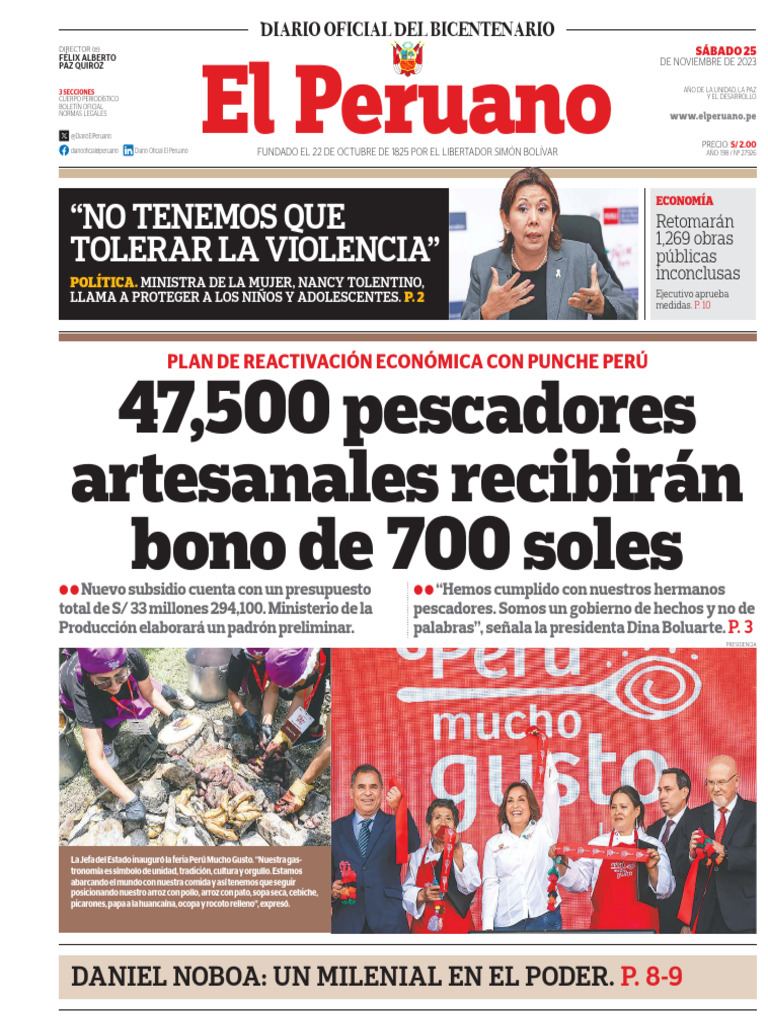 Publicacion Oficial - Diario Oficial El Peruano DDDDDDDDDDD | PDF ...