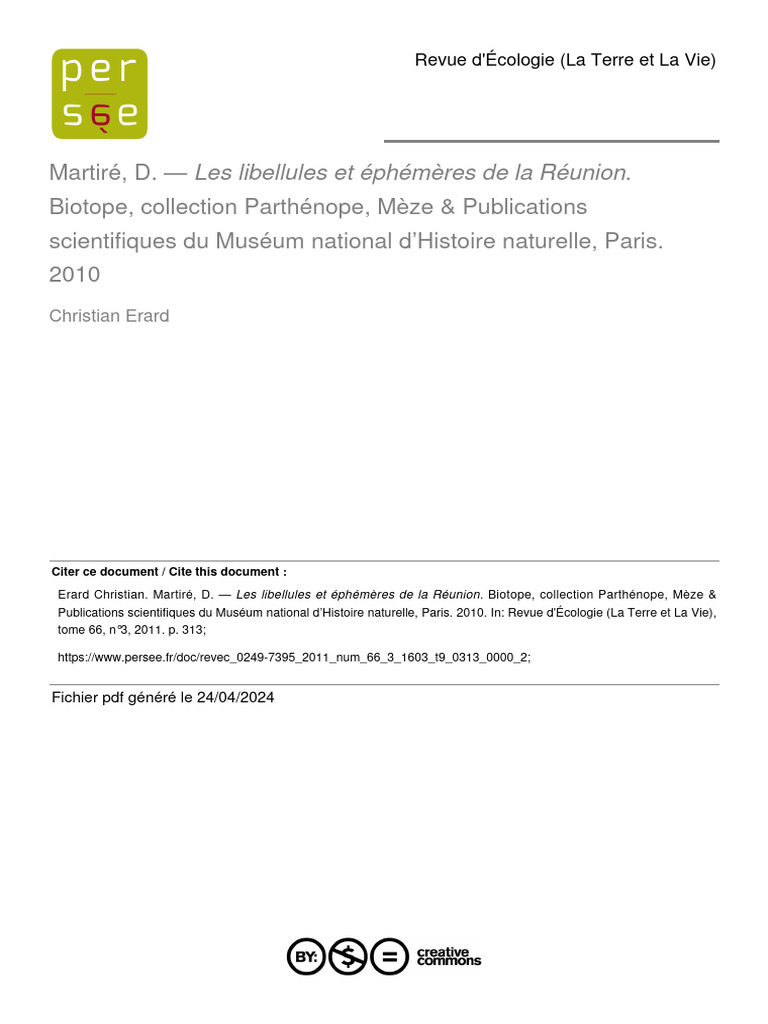 Revec 0249-7395 2011 Num 66 3 1603 t9 0313 0000 2 | PDF | Corail | Récif corallien