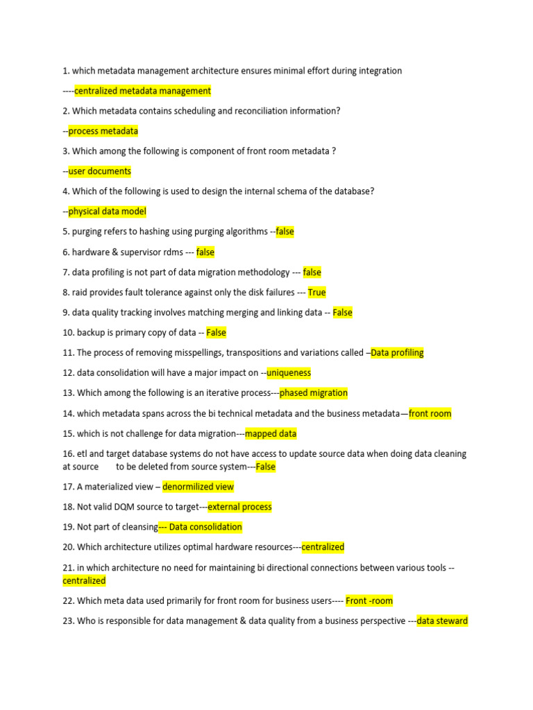 EDM (1) | PDF | Metadata | Data Quality
