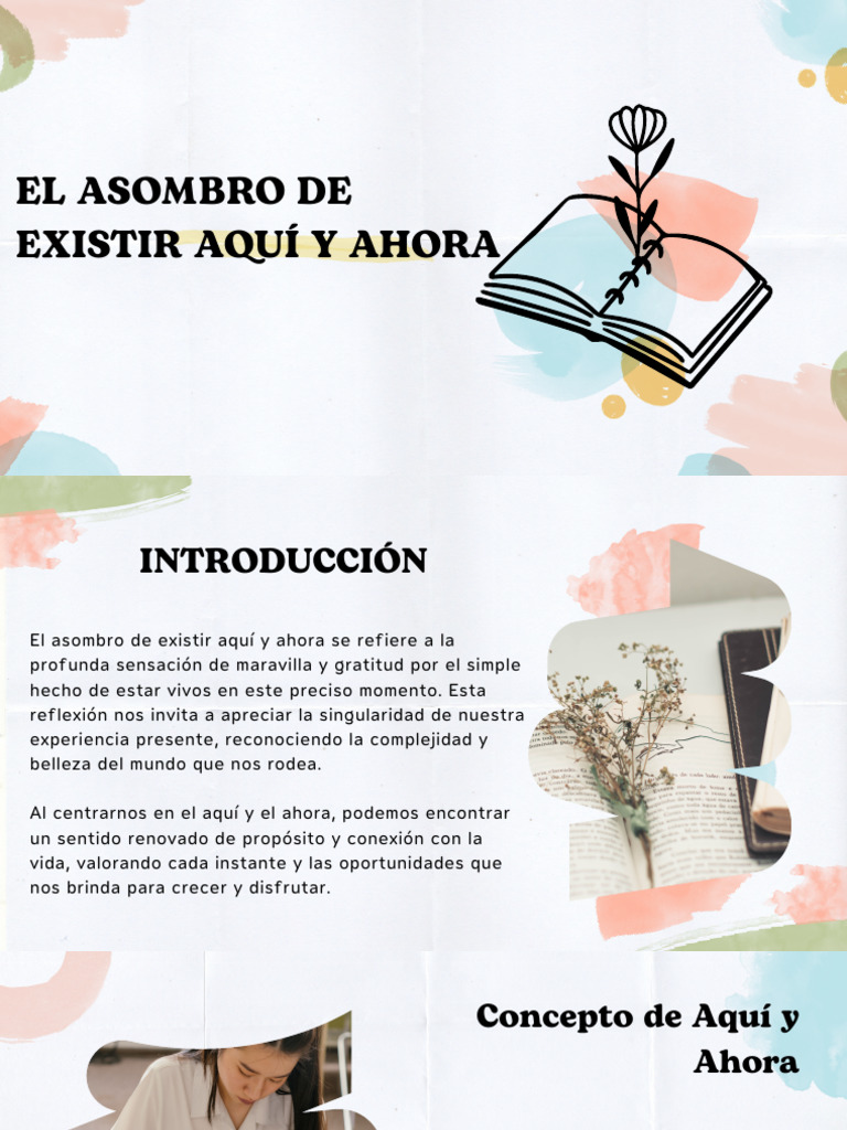 Asombro de Existir Aquí y Ahora | PDF | Meditación | Atención