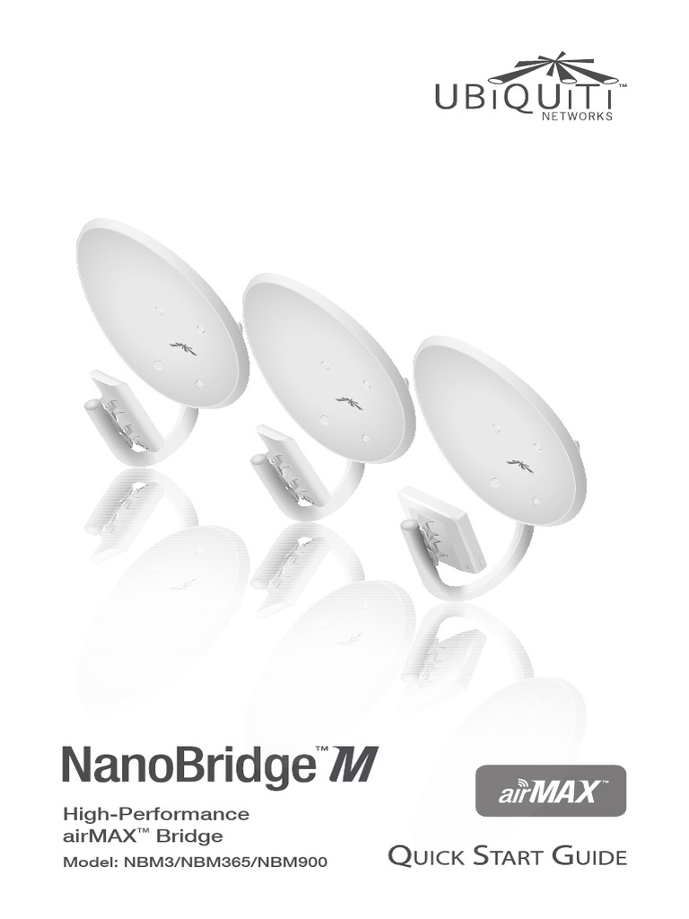 NanoBridge M3 M365 M9 QSG | PDF | Electromagnetic Interference | Ethernet