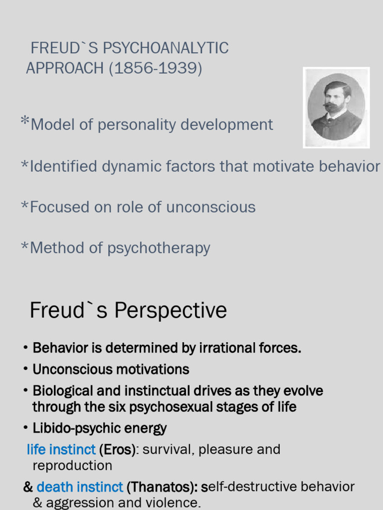 L - 4-1 Psychoanalysis - Freud | PDF | Id | Psychoanalysis