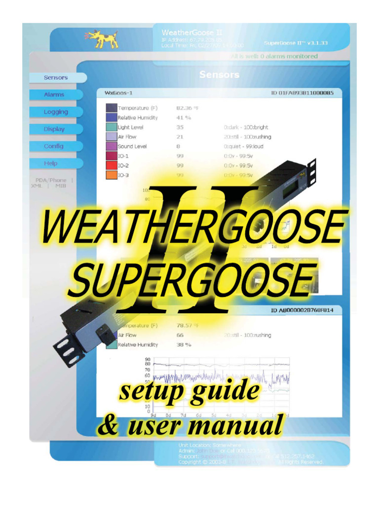 Weathergoose 2 User Manual v1 0 | PDF | Computer Network | Ip Address