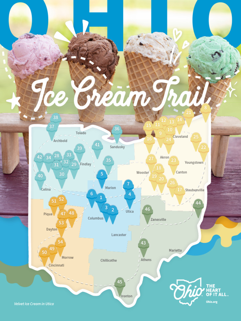 Ohio Ice Cream Trail 2024 | PDF | Ice Cream | Foods