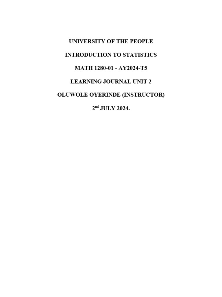 MATH 1280-01 - AY2024-T5 Learning Journal Unit 2 | PDF MATH 1280-01 - AY2024-T5 Learning Journal Unit 2 | PDF