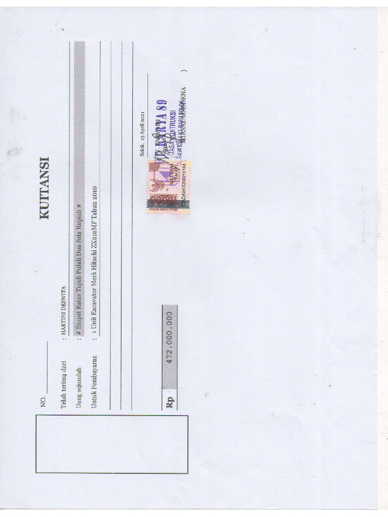 KWITANSI | PDF