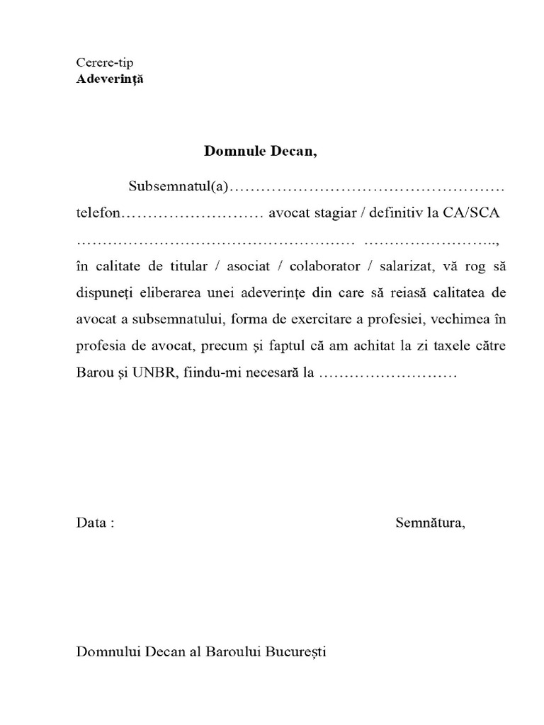 Adeverinta | PDF