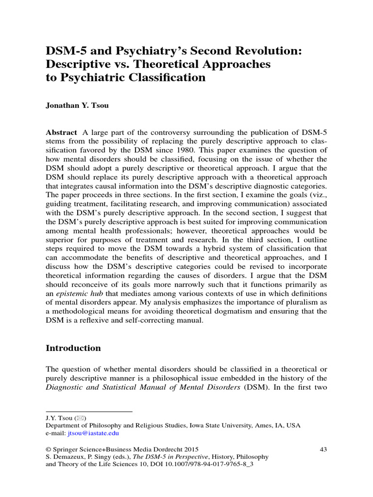 Tsou-2015-DSM-5-Psychiatric-Classification | Download Free PDF ...