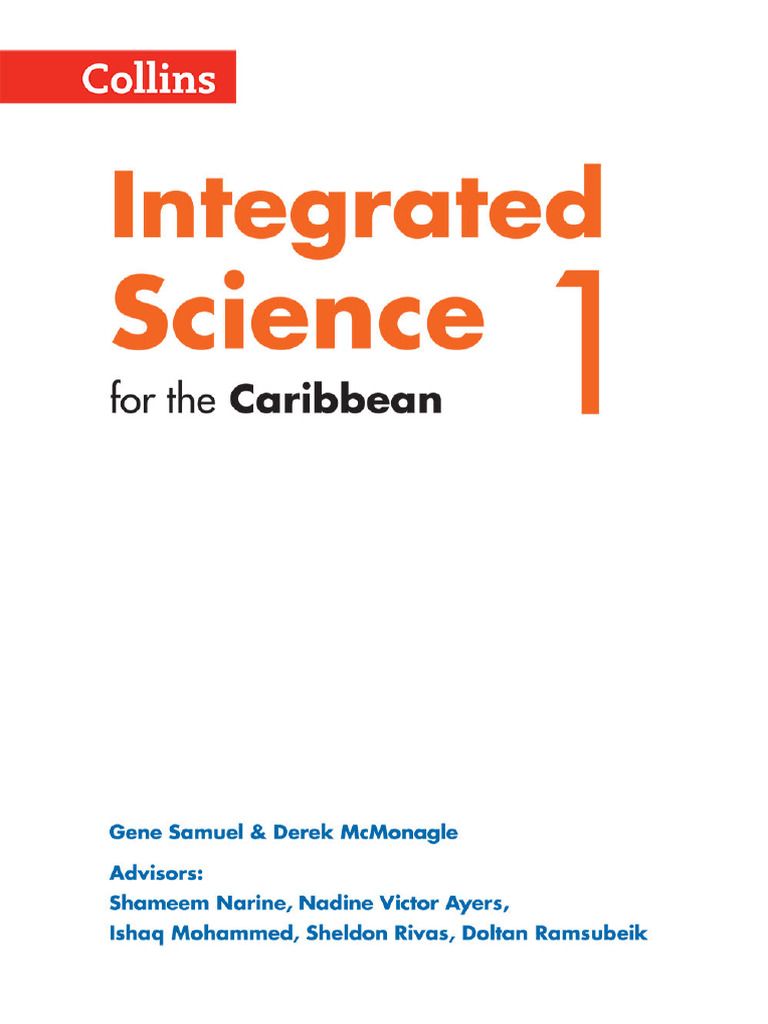 Integrated Science 1 For The Caribbean Textbook | PDF