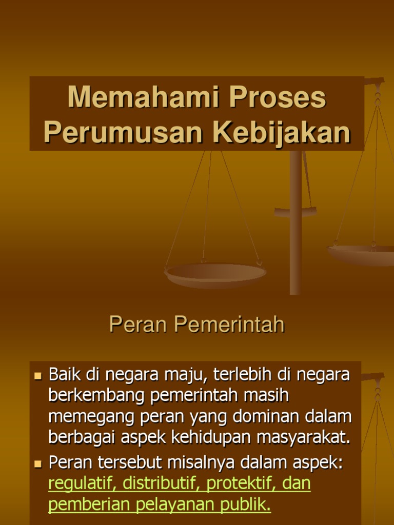 Proses Perumusan Kebijakan | PDF