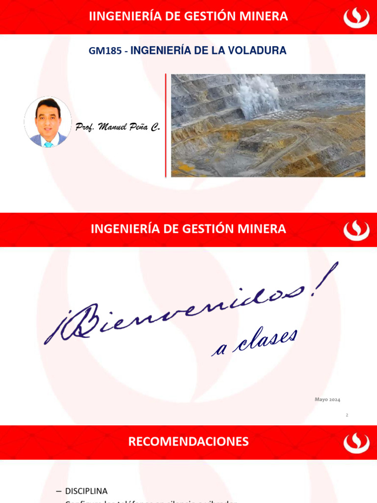 GM185 - Unidad 7 - Semana 11-MPen | PDF | Perforación | Minería